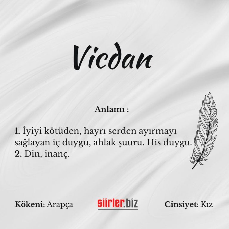 Vicdan İsminin Anlamı Nedir? - Siirler.Biz